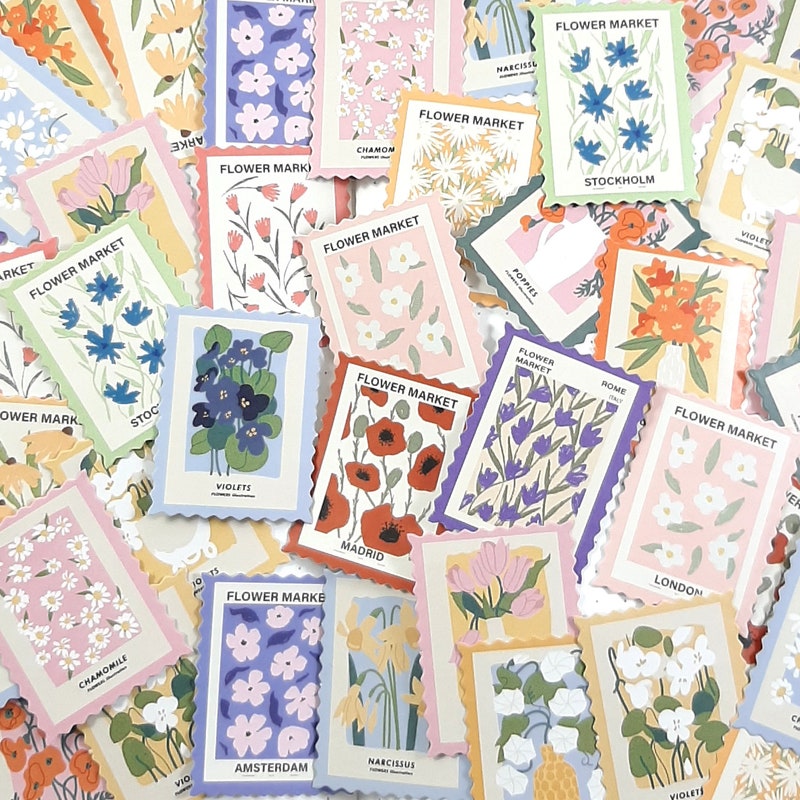 Stamp Stickers - Etsy