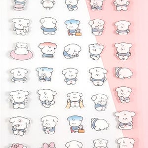 Mini Dog Stickers, Cute Dog Stickers, Kawaii Dog Stickers, Kawaii ...