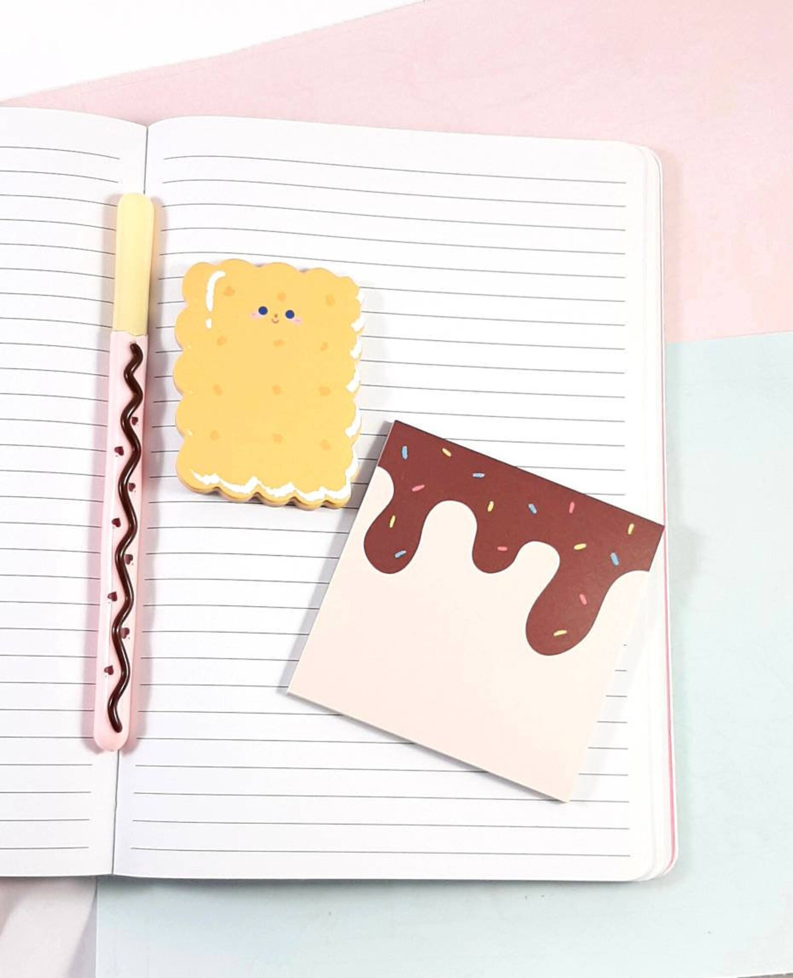 Cookie Sticky Notes Set Kawaii Sticky Notes Cute Note Pad | Etsy