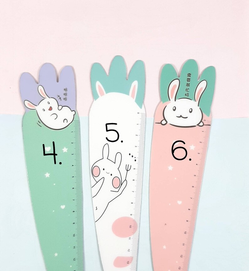 Cute Rabbit Ruler Magnetic Ruler Kawaii Ruler Bendable - Etsy UK