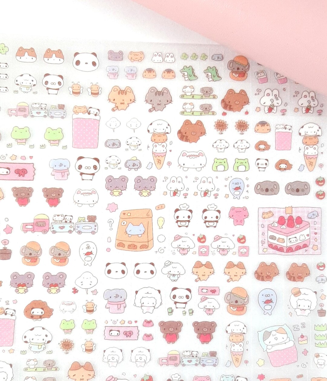 Kawaii Animal Stickers, Cute Mini Animal Sticker Sheet, Korean Stickers ...