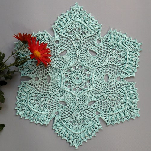 Crochet Doily Pattern Written Instruction Digital Download - Etsy