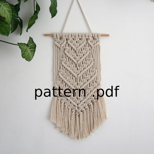 Macrame Pattern PDF Tutorial Instant Download DIY Macrame Wall - Etsy
