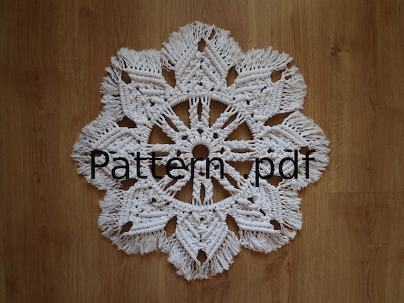 Large Macrame Wall Hanging Pattern With Photos Digital File | Etsy