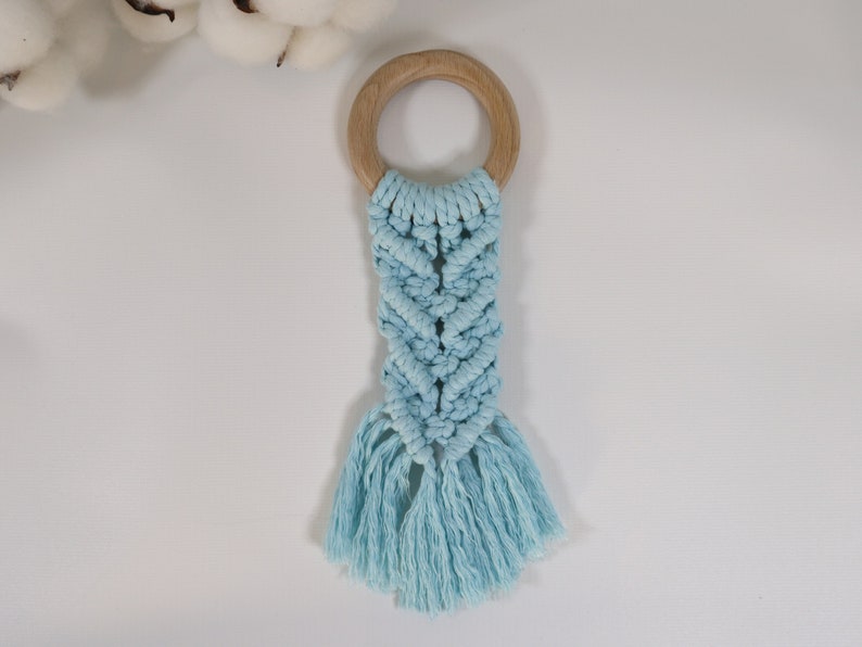 Macrame Baby Teether Pattern PDF Macrame DIY Baby Shower - Etsy