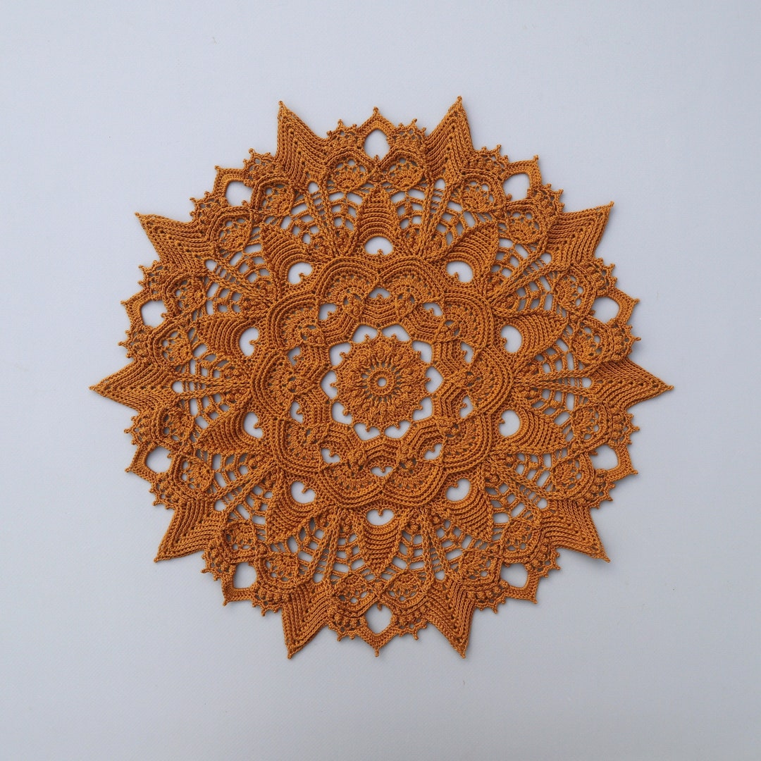 Big Crochet Doily Pattern, Crochet Pattern DIY, Written Instruction ...