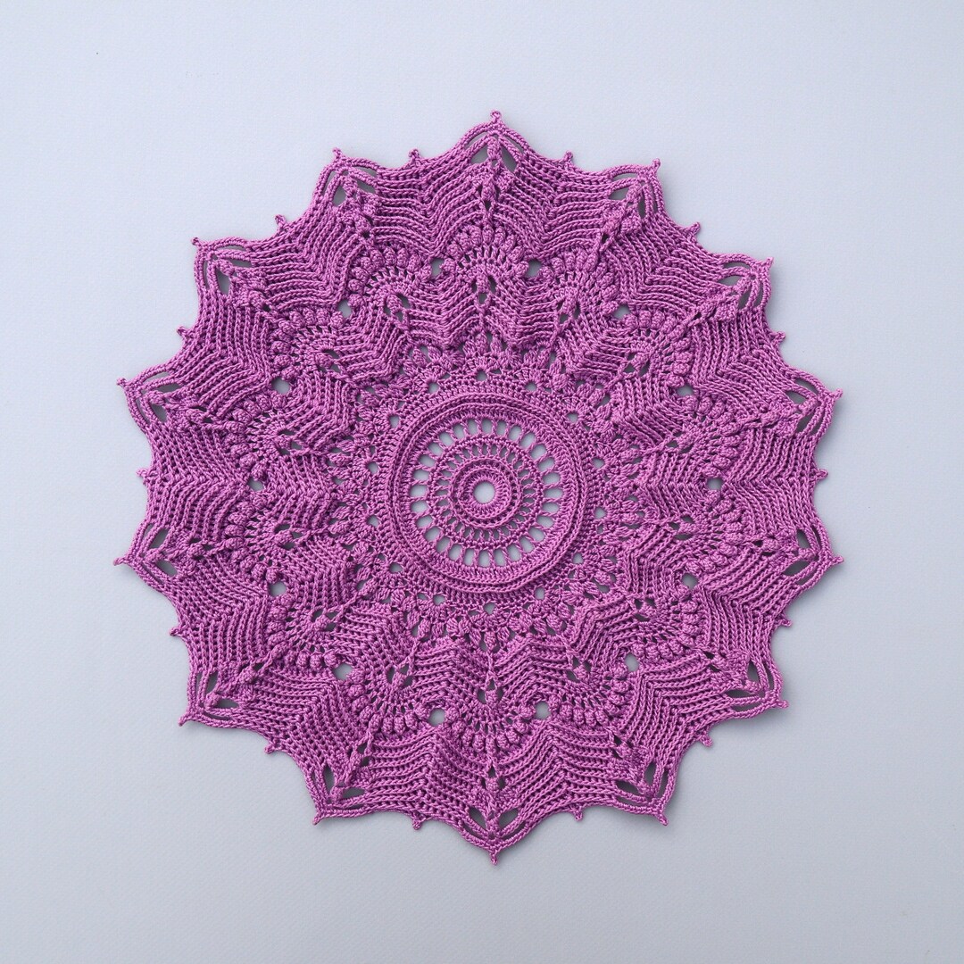 Crochet Doily Pattern: Intermediate Level DIY (digital Download) - Etsy