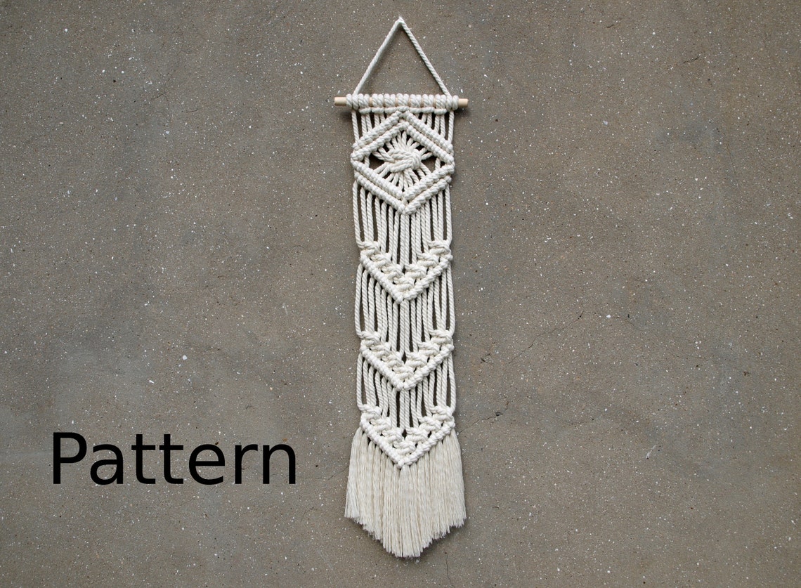 Macrame Pattern PDF Easy Macrame Pattern for Wall Hanging - Etsy