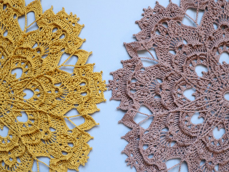 Crochet Doily Pattern, Crochet Pattern DIY, Written Instruction ...