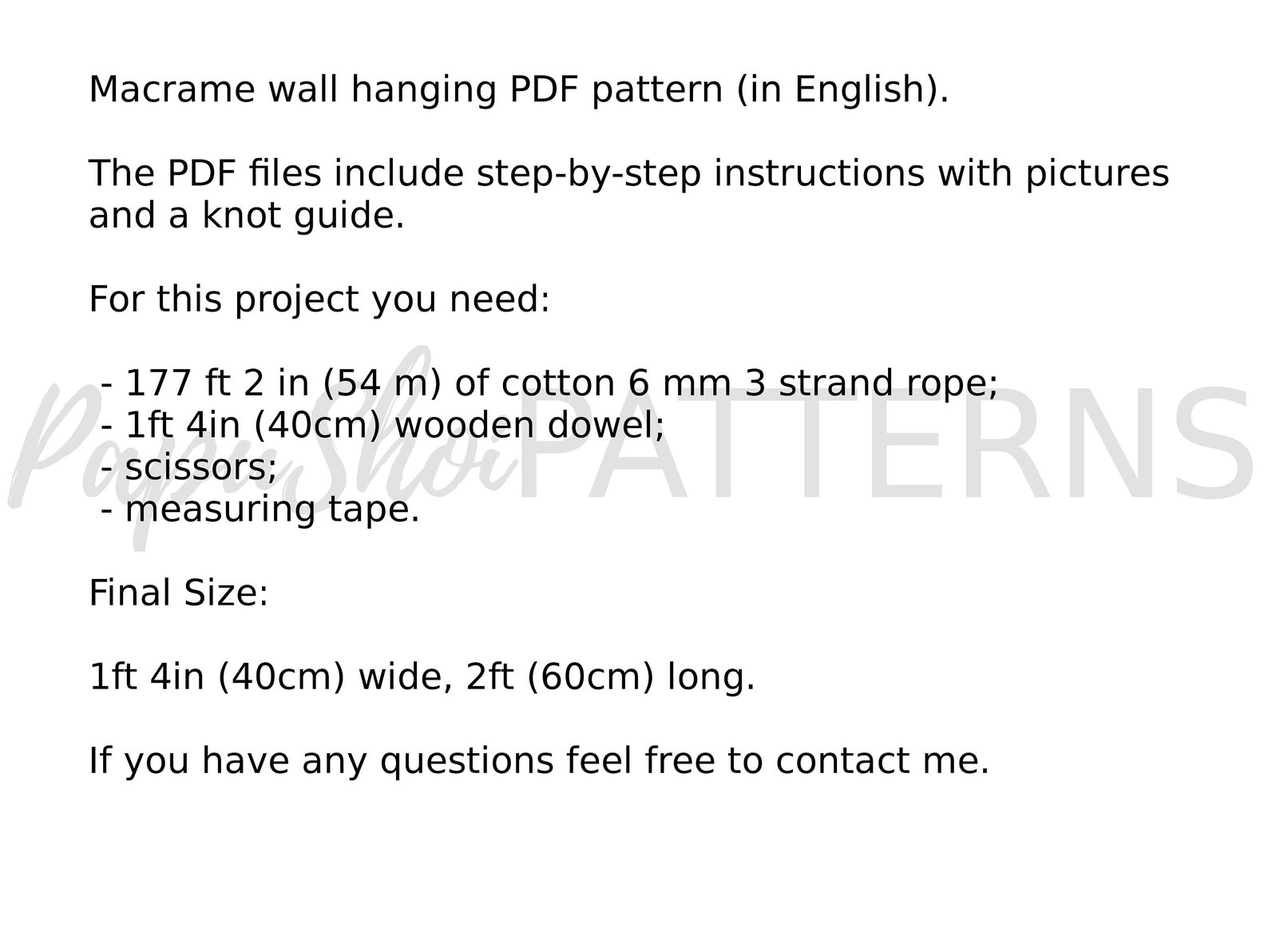 Macrame Wall Hanging Pattern, DIY Macrame Tutorial With Photos - Etsy