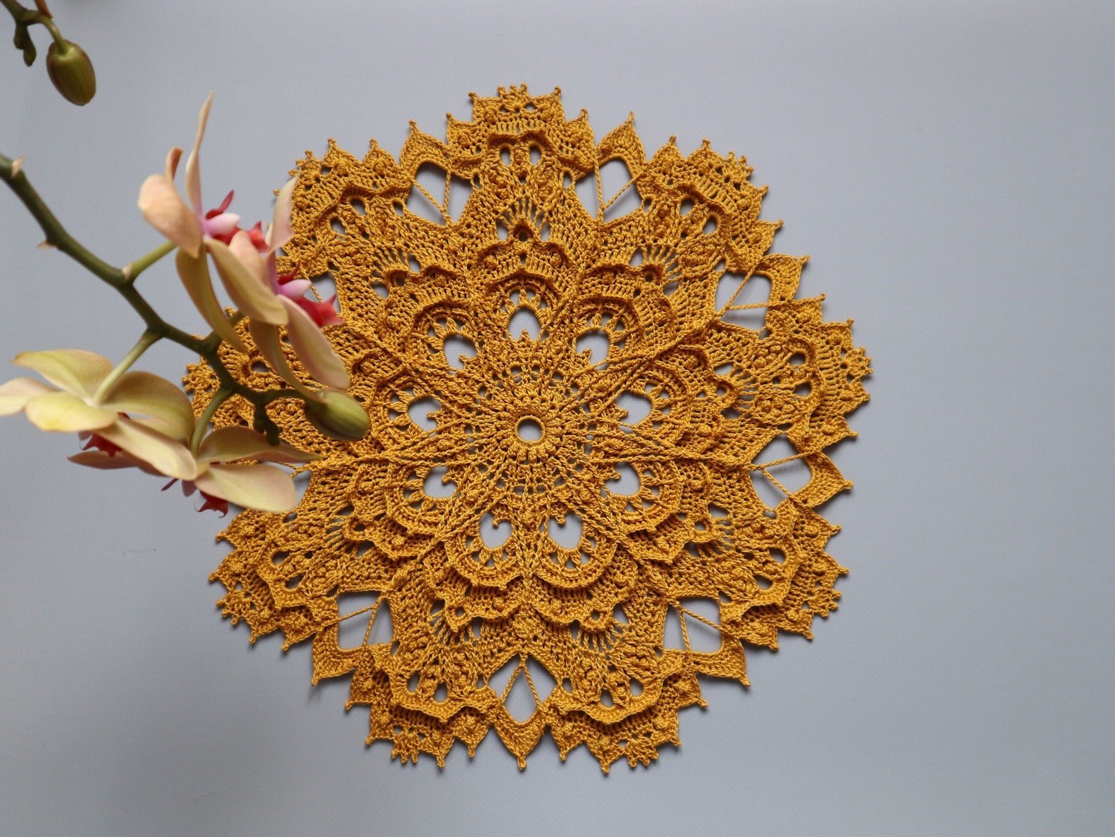 Crochet Doily Pattern, Crochet Pattern DIY, Written Instruction ...