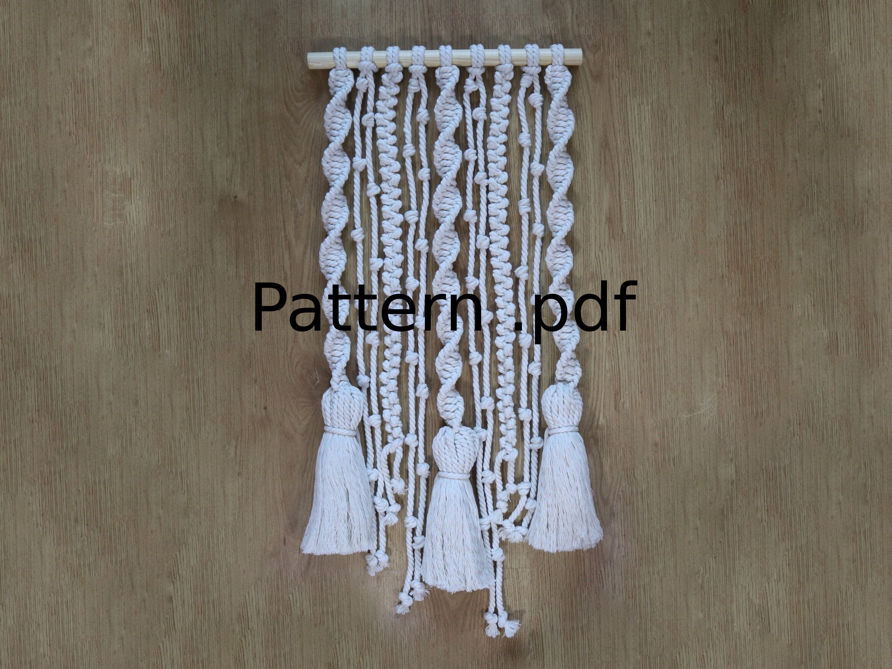 Boho Macrame Wall Hanging Pattern: Beginner PDF - Etsy