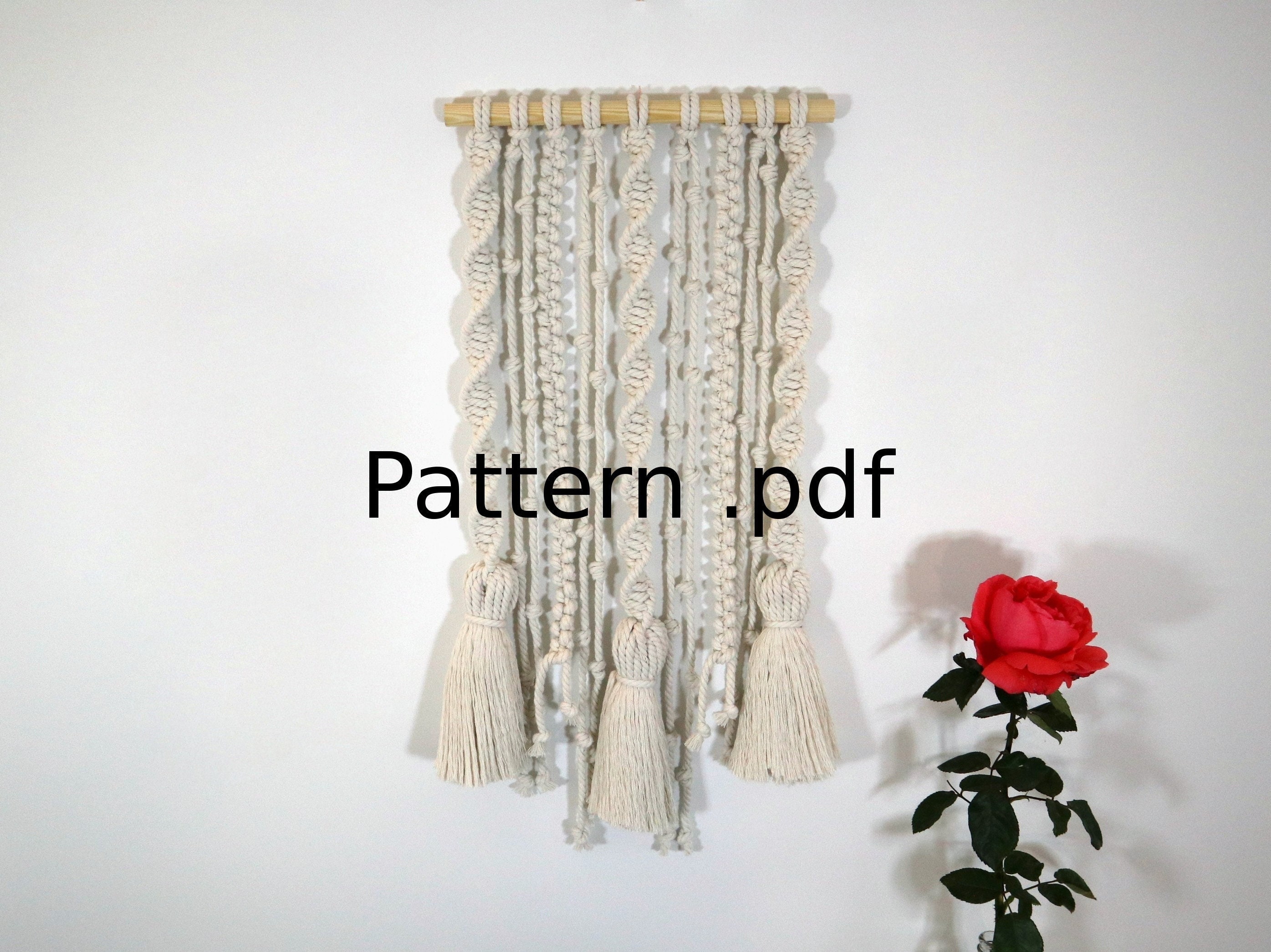 Boho Macrame Wall Hanging Pattern Macrame Beginner Pattern - Etsy