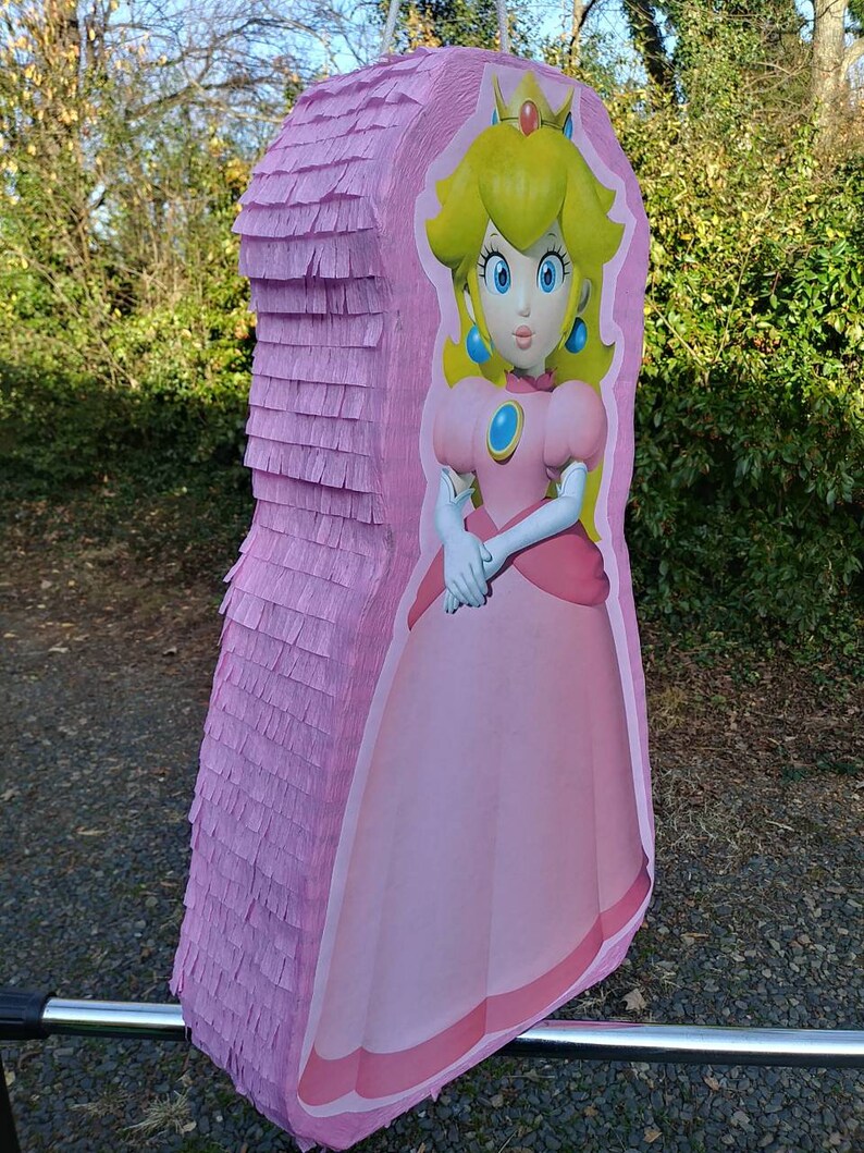 Princess Peach Pinata 23x 13 Mario Theme Party - Etsy Ireland