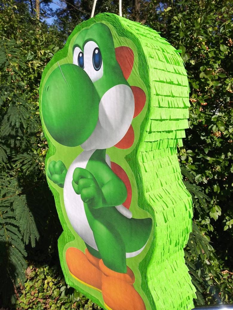 YOSHI Pinata 24X14 Verde Púrpura o Azul de Mario | Etsy