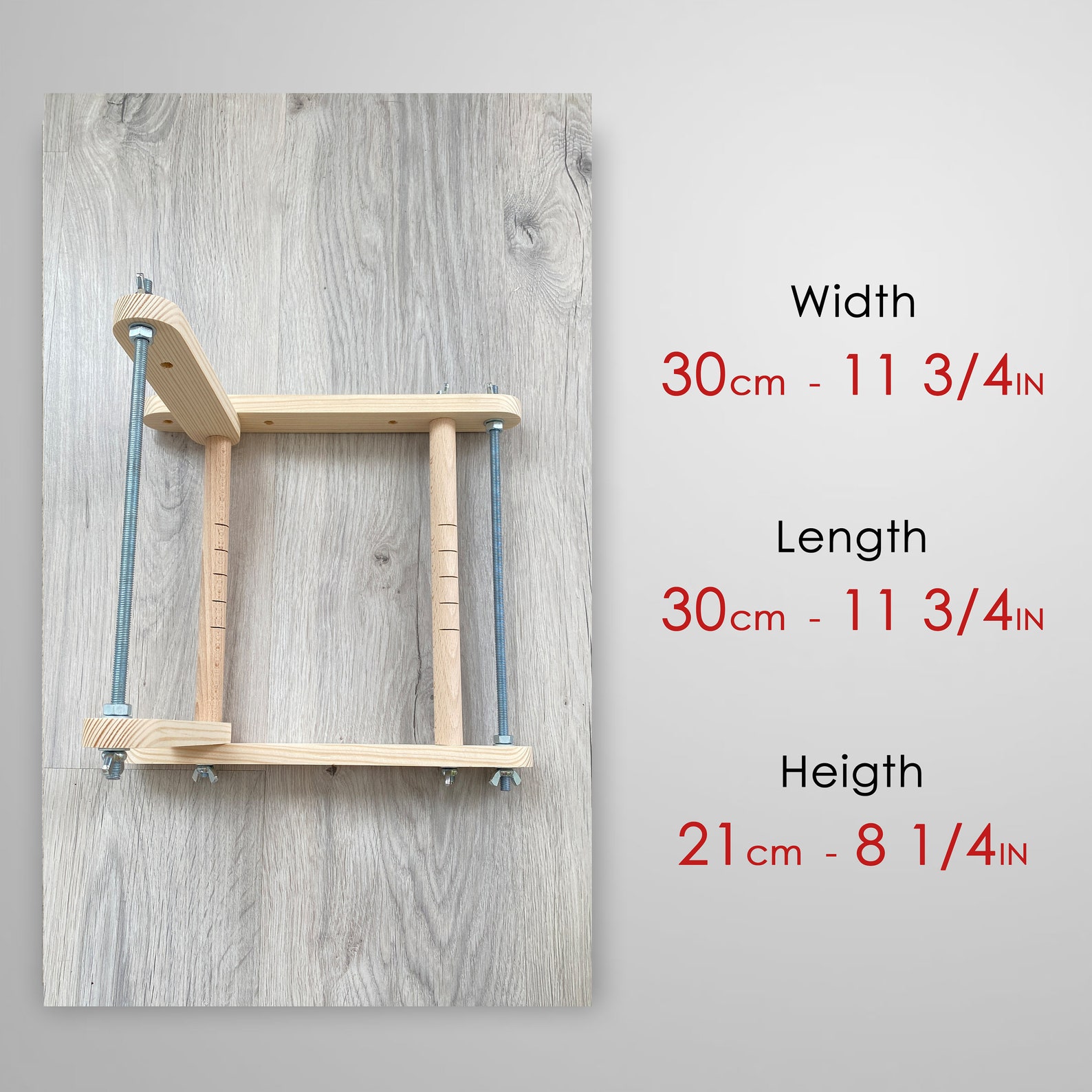 Upright Wooden Loom for LONG Beadwork Weaving for Loomed Stitch Hat ...