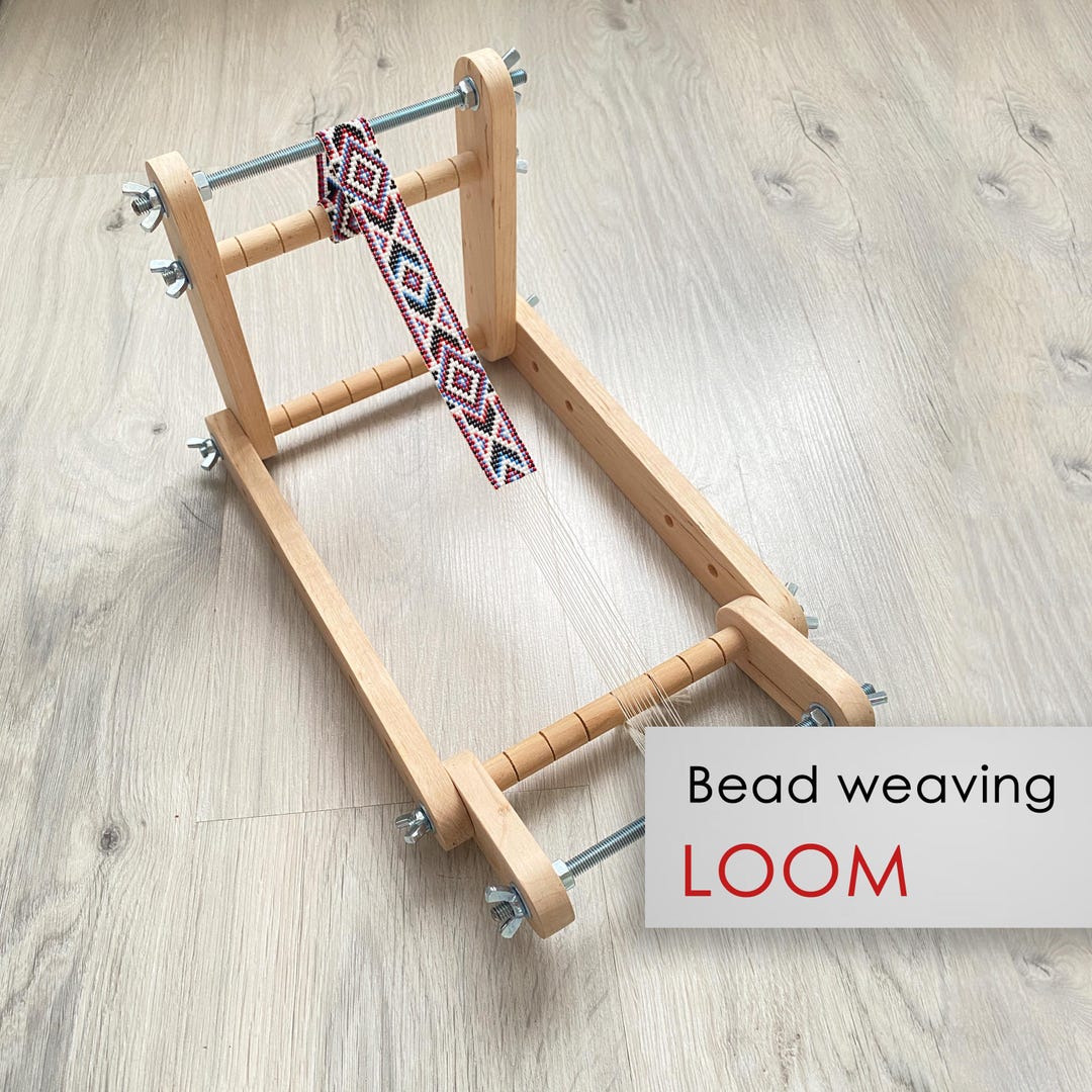 Upright Modern Loom for LONG Seed Beadwork Weaving - for Loomed Stitch ...