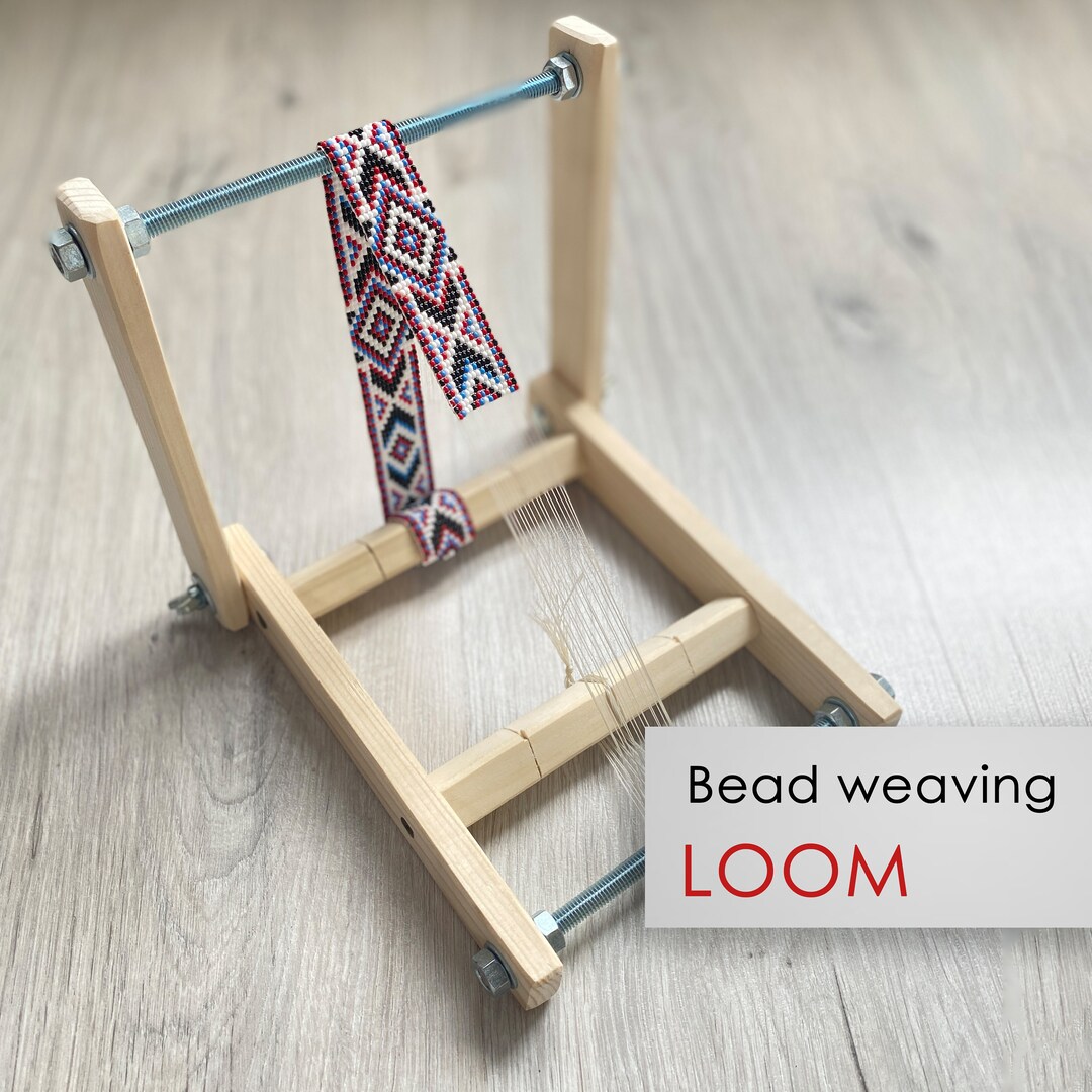 Folding Wooden Loom for LONG Beadwork Weaving - for Loomed Stitch Wide ...