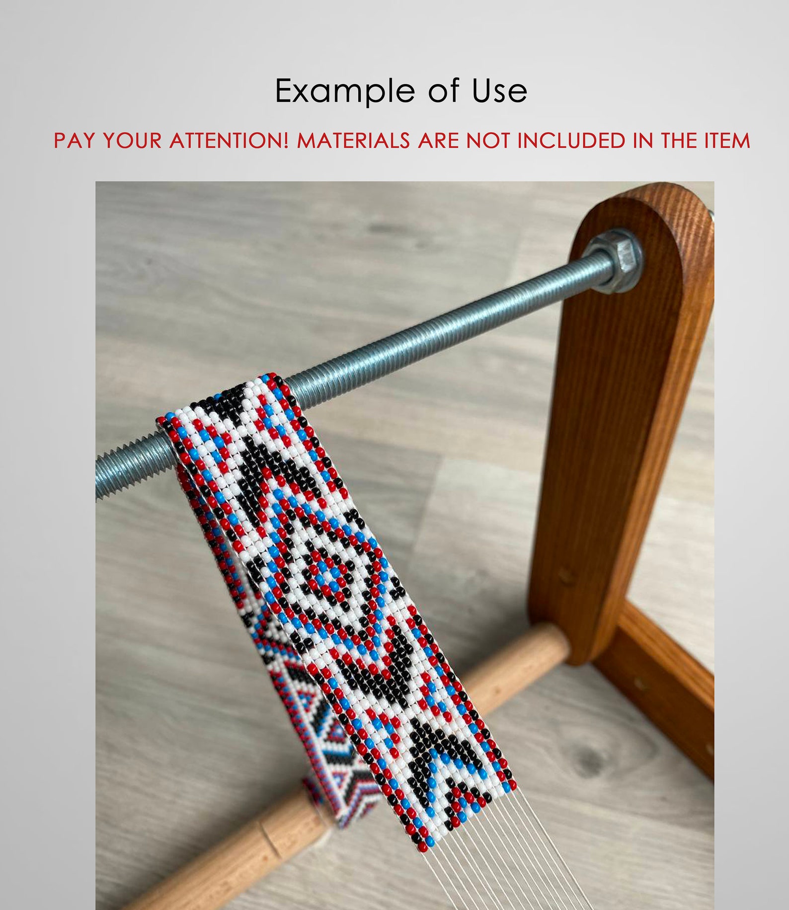 Brown Upright Wooden Loom for LONG Beadwork Weaving for - Etsy