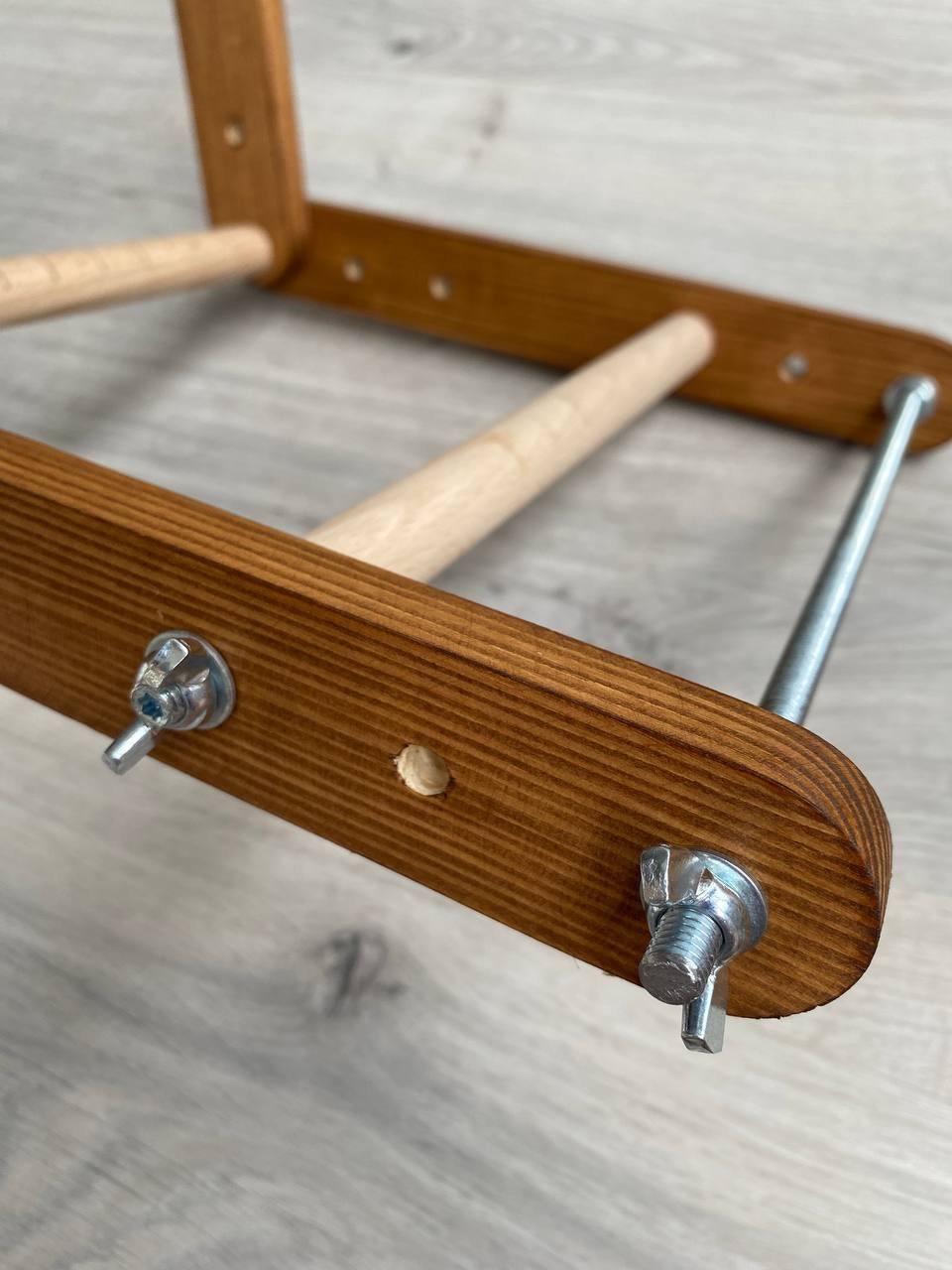 Brown Upright Wooden Loom for LONG Beadwork Weaving for - Etsy