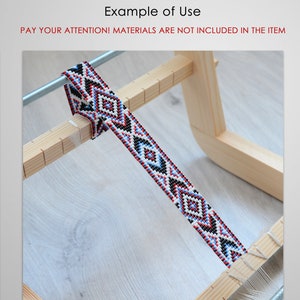 Modern Wooden Loom for LONG Seed Beadwork Weaving - for Loomed Stitch ...