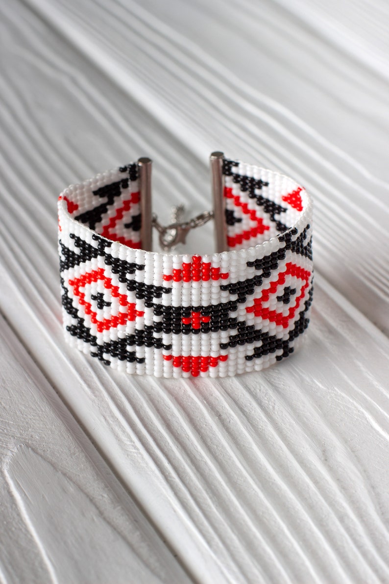 Triangle Symbol One Loom Bead Bracelet Southwest Style - Etsy