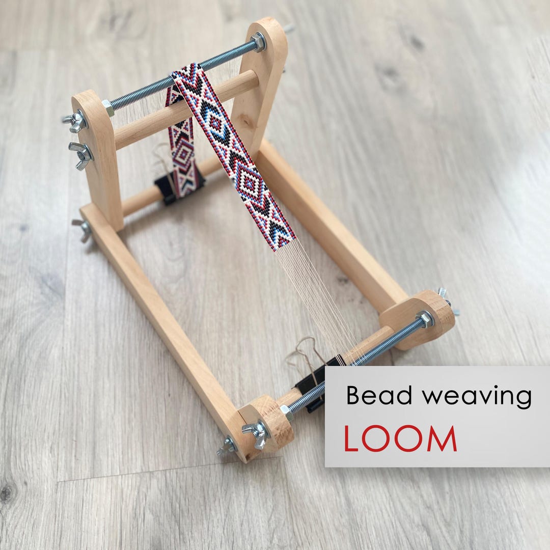 Upright Duo Loom for LONG Beadwork Weaving - for Loomed Stitch Wide ...