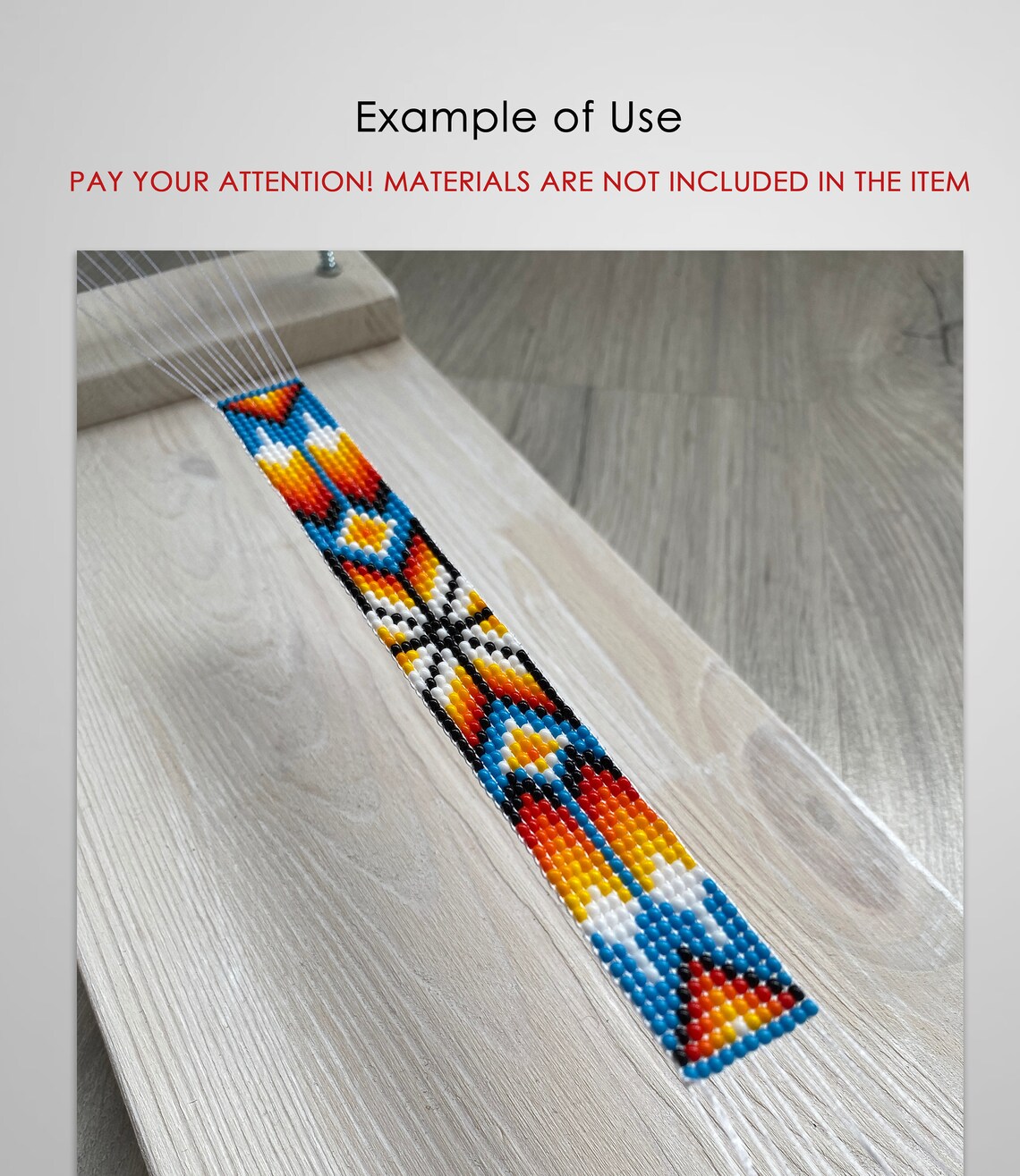 White Wooden Loom for Seed Bead Weaving for Loomed Stitch | Etsy