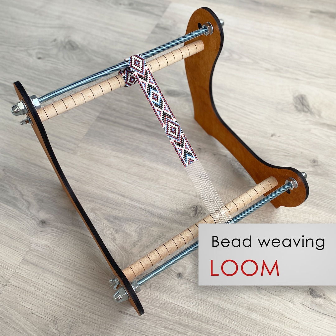 Big Brown Loom for LONG Seed Beadwork Weaving for Loomed Stitch ...
