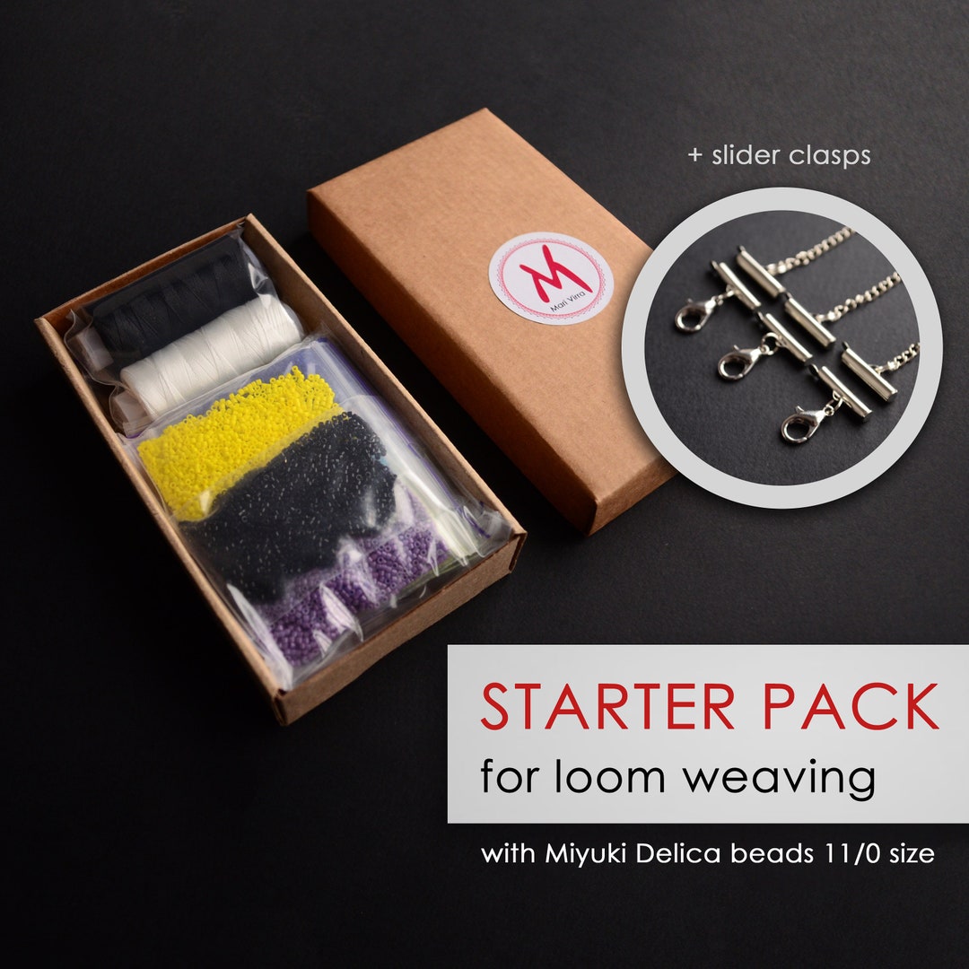 Miyuki Delica 11/0 Bead Size Starter Beading Pack Kit for Creating Loom ...
