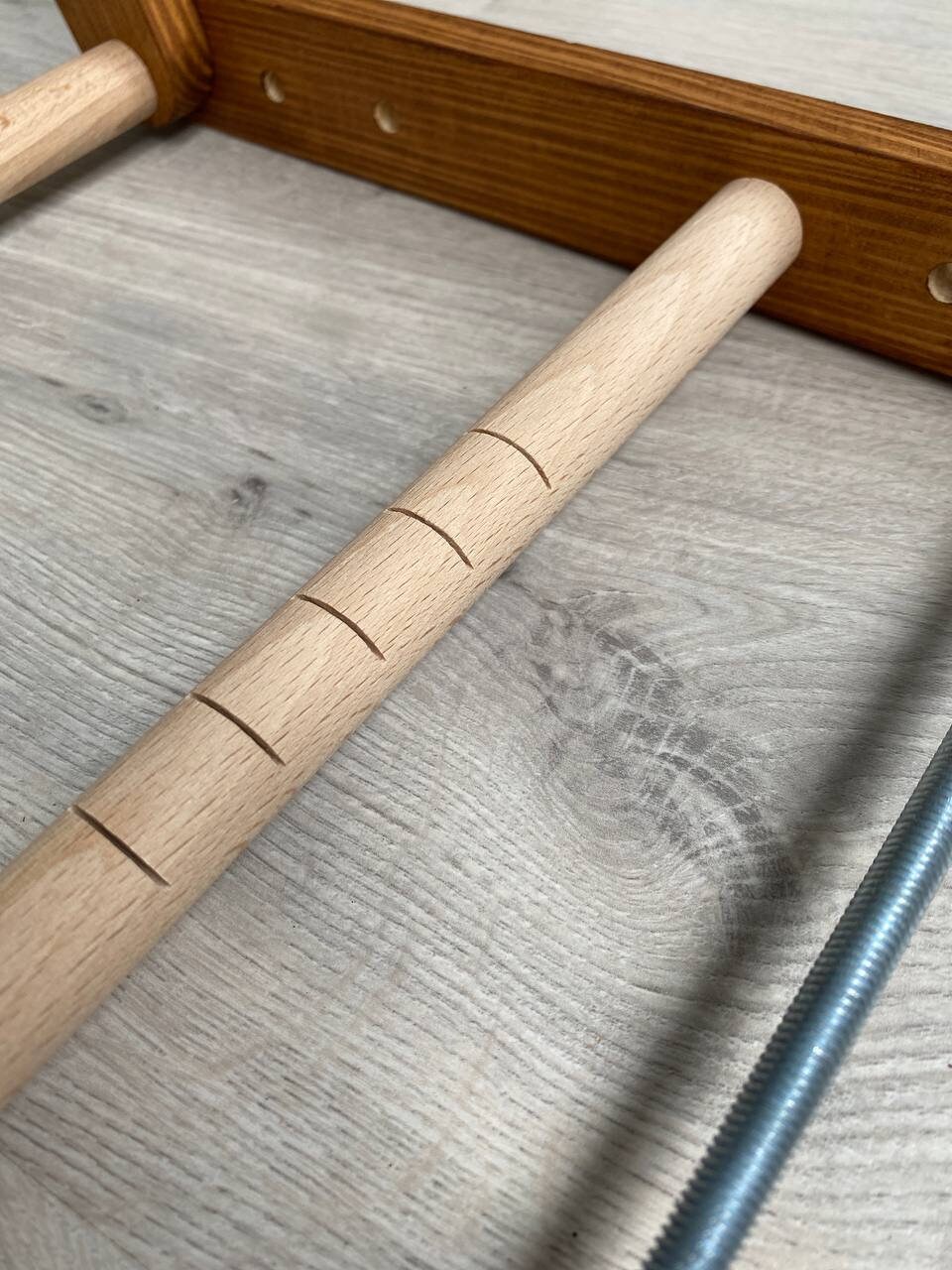 Brown Upright Wooden Loom for LONG Beadwork Weaving for - Etsy