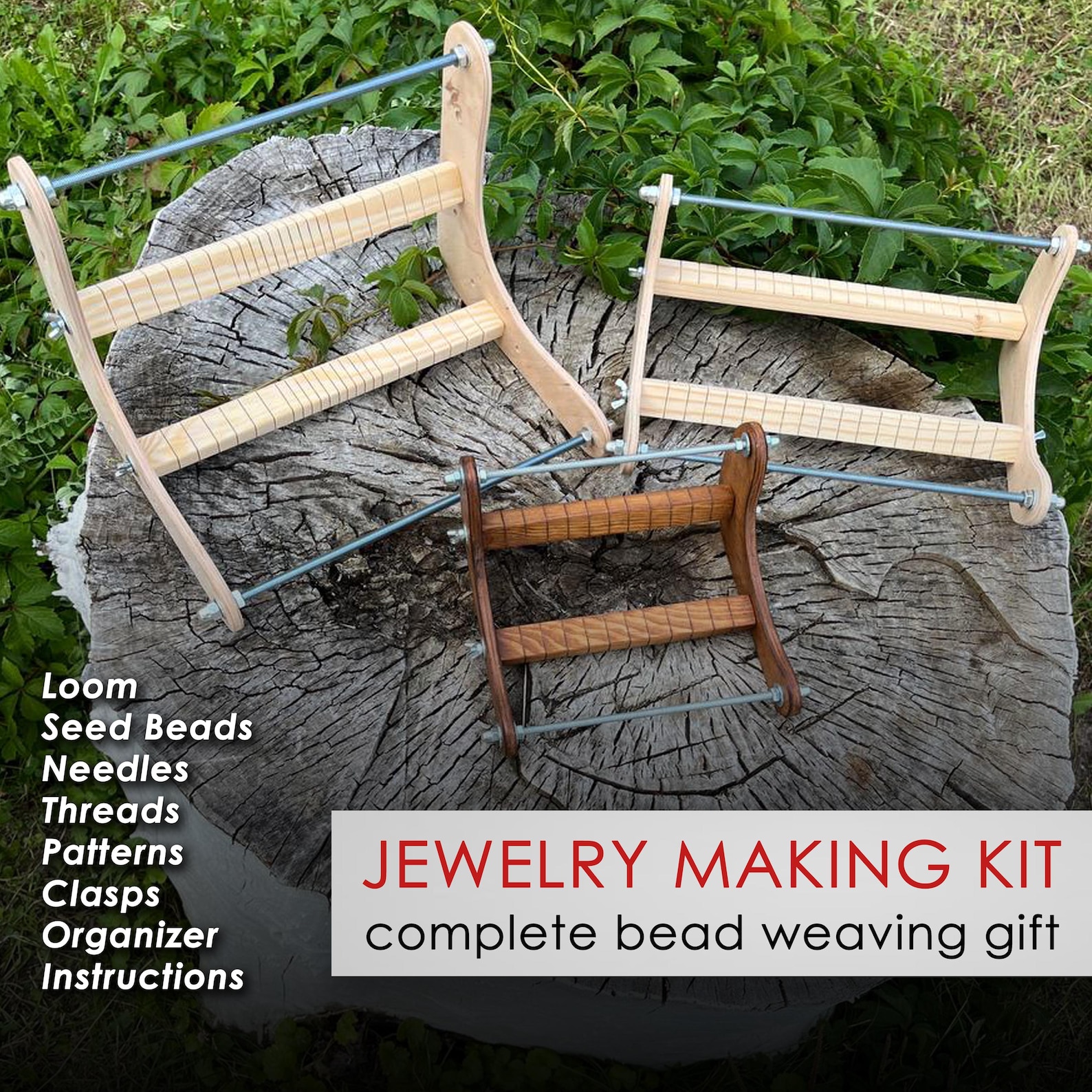 READY SET for Beginner Bead Weaving Kit With Loom, DIY Bracelet & Hat ...