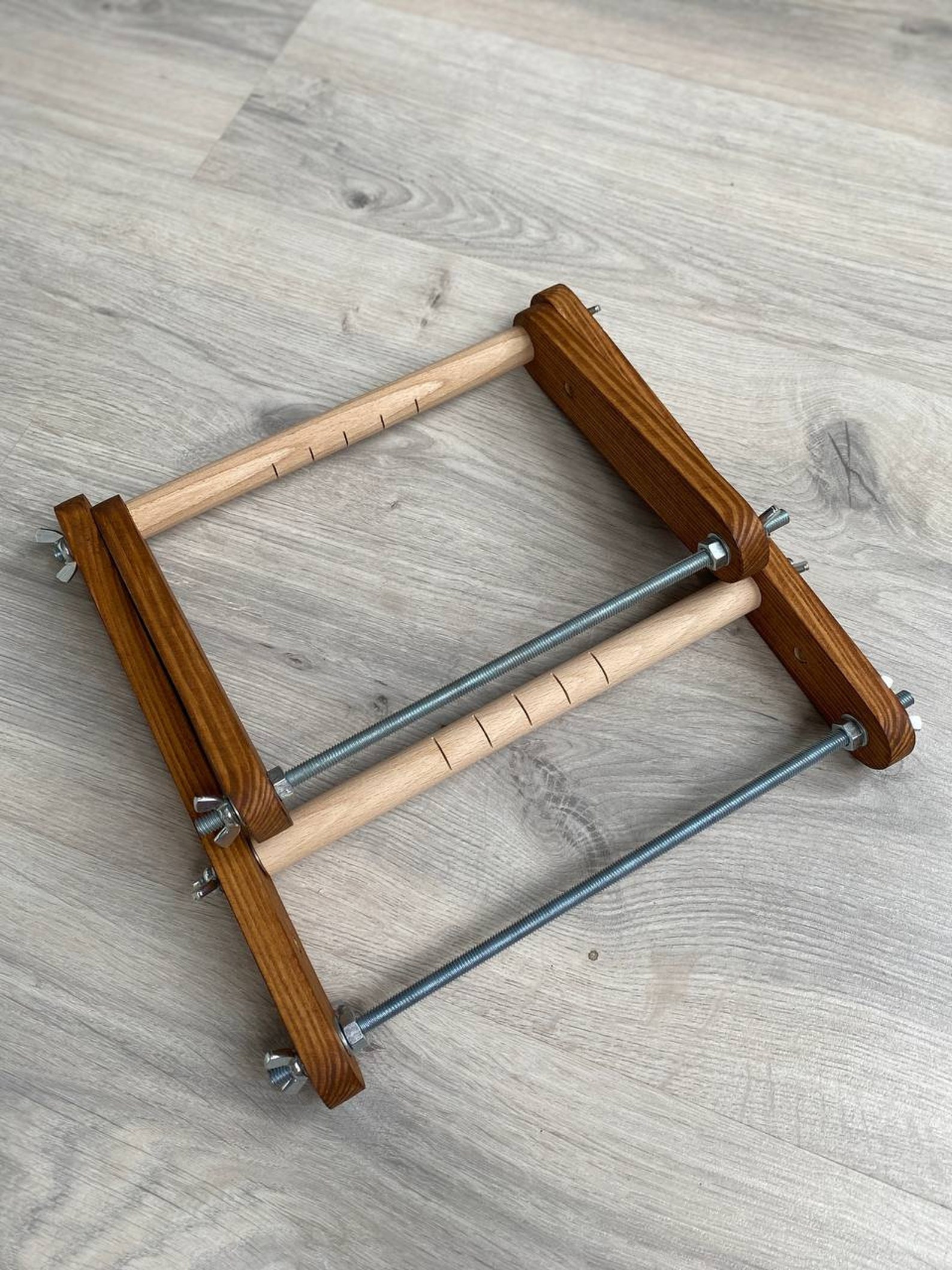 Brown Upright Wooden Loom for LONG Beadwork Weaving for - Etsy