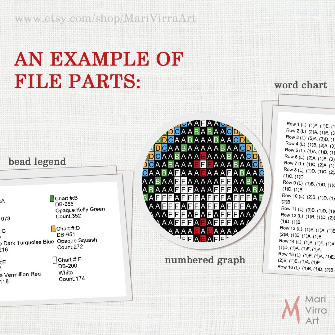 Ukrainian Hope Loom Bead Pattern for Bracelet Native - Etsy