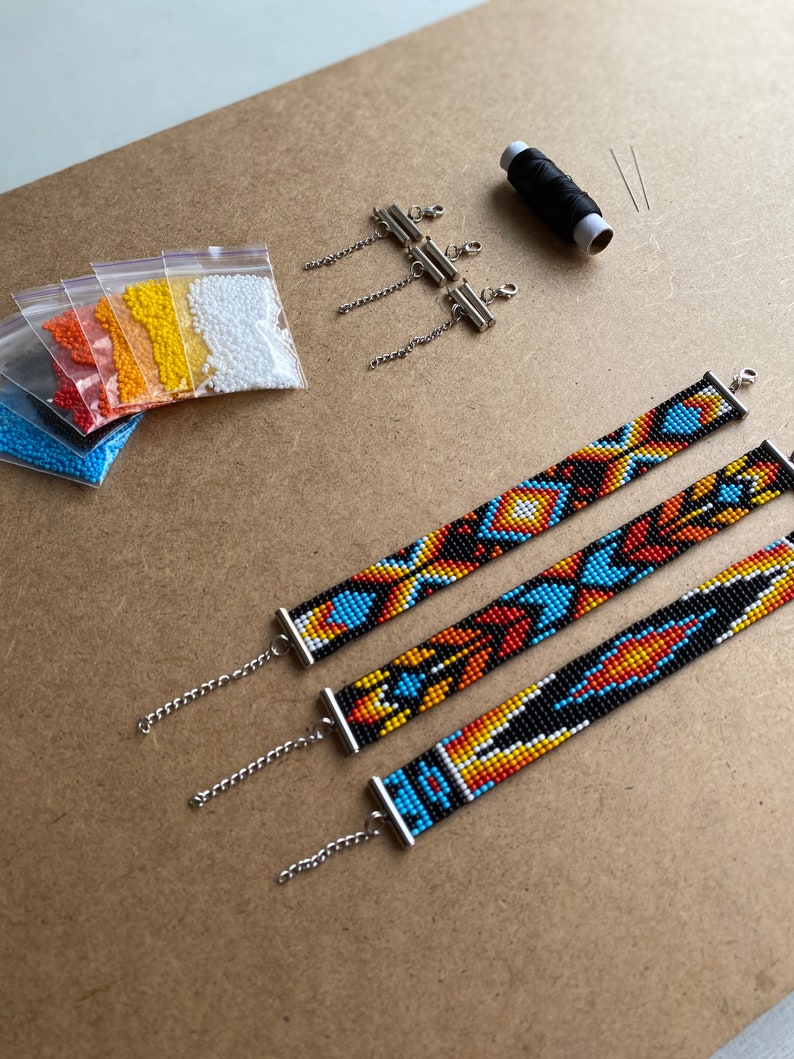 Inspired Bead Kit for Creating 3 Loom Bracelets - Jewelry Making KIT ...