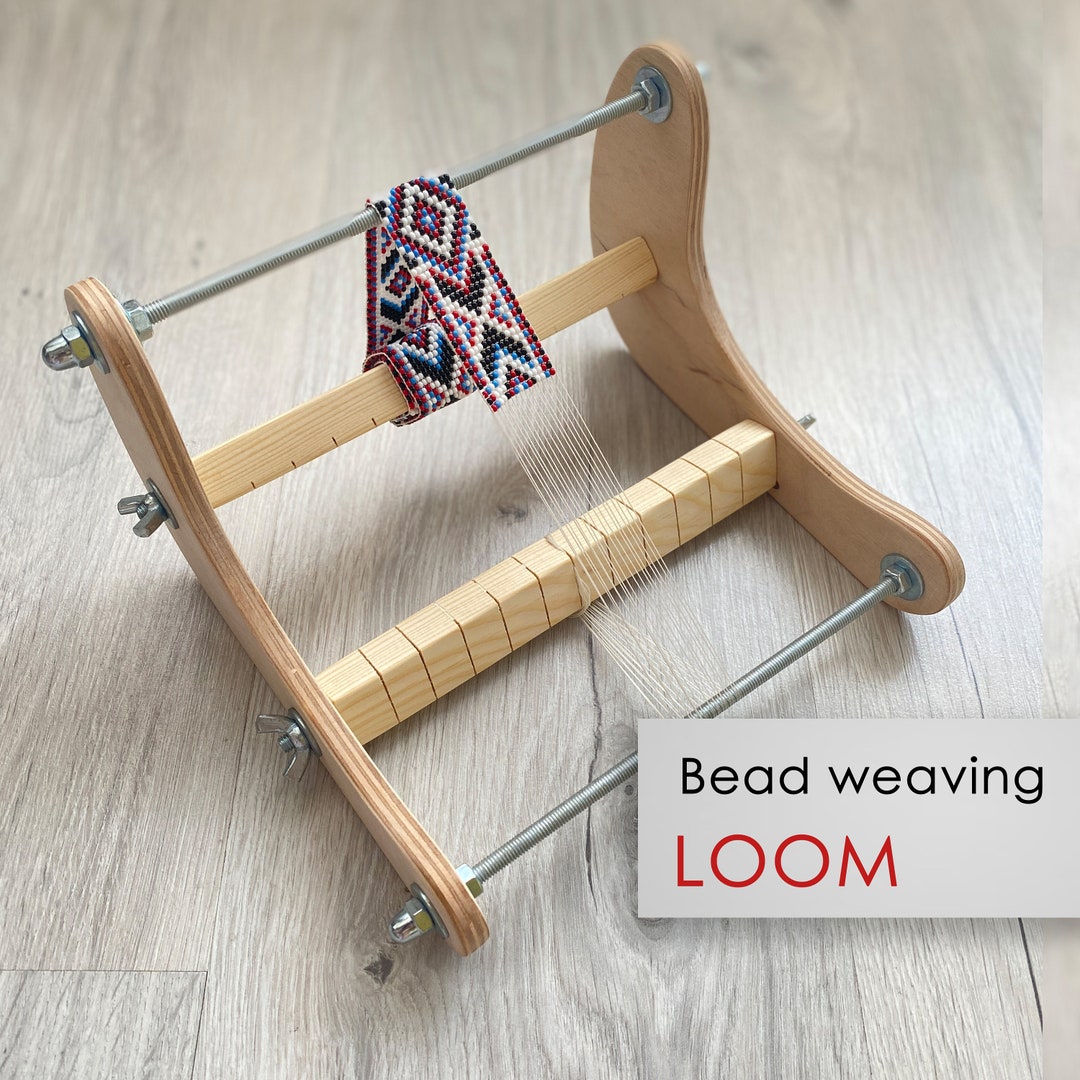 Mini Professional Wooden Loom for LONG Beadwork Weaving - for Loomed ...