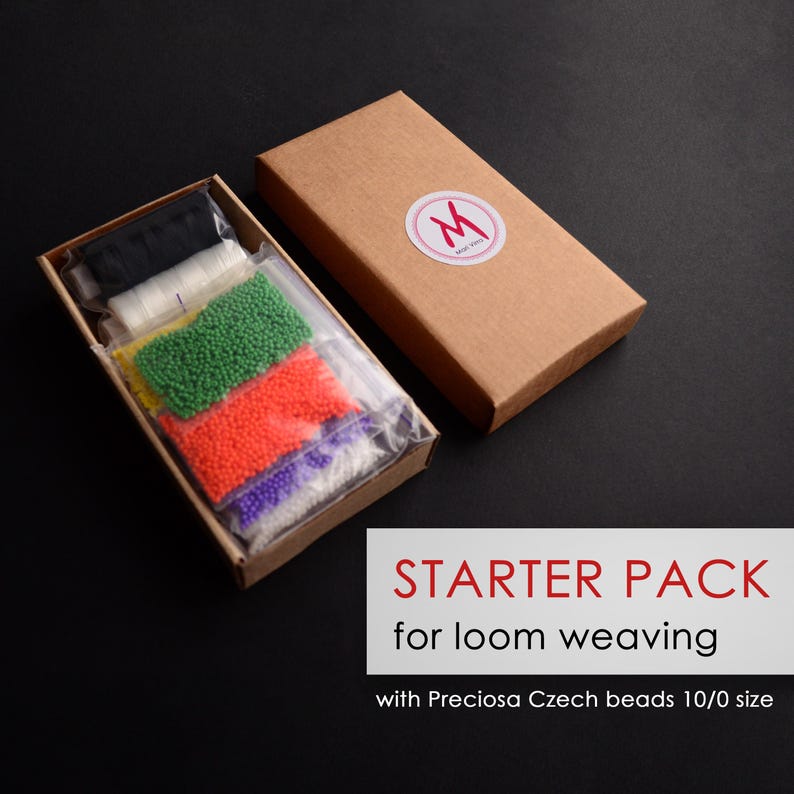 READY SET for Beginner Bead Weaving Kit With Loom, DIY Bracelet & Hat ...