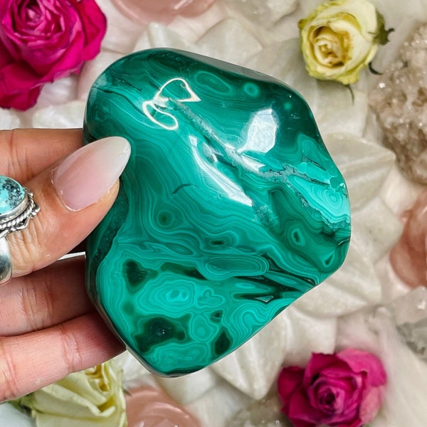 Malachite Crystal - Etsy