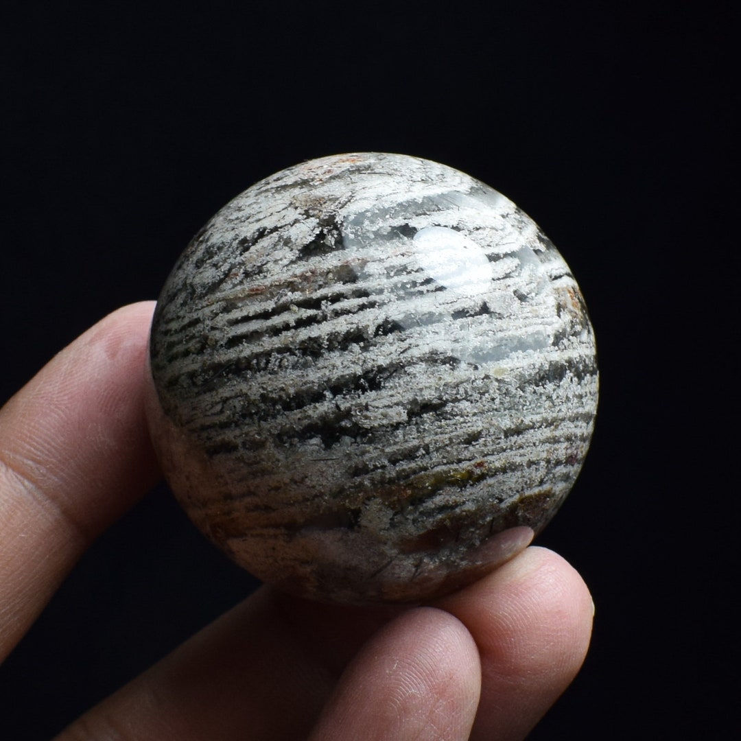 1.77" Natural Ghost Phantom Quartz Crystal Ball Sphere,multi Layer ...