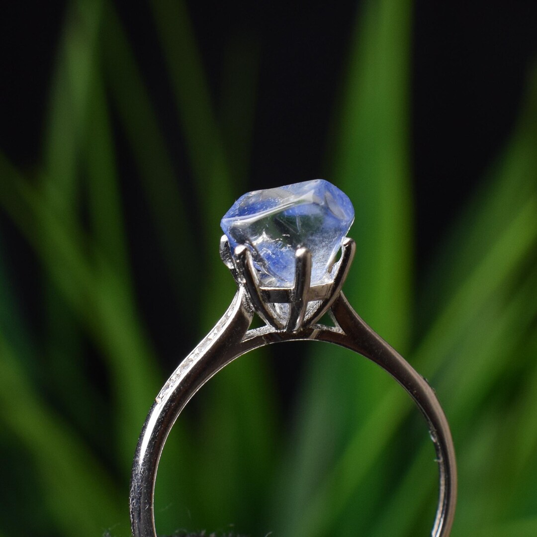 Rare Cute Blue Dumortierite Silver Ring,dumortierite in Quartz, 925 ...