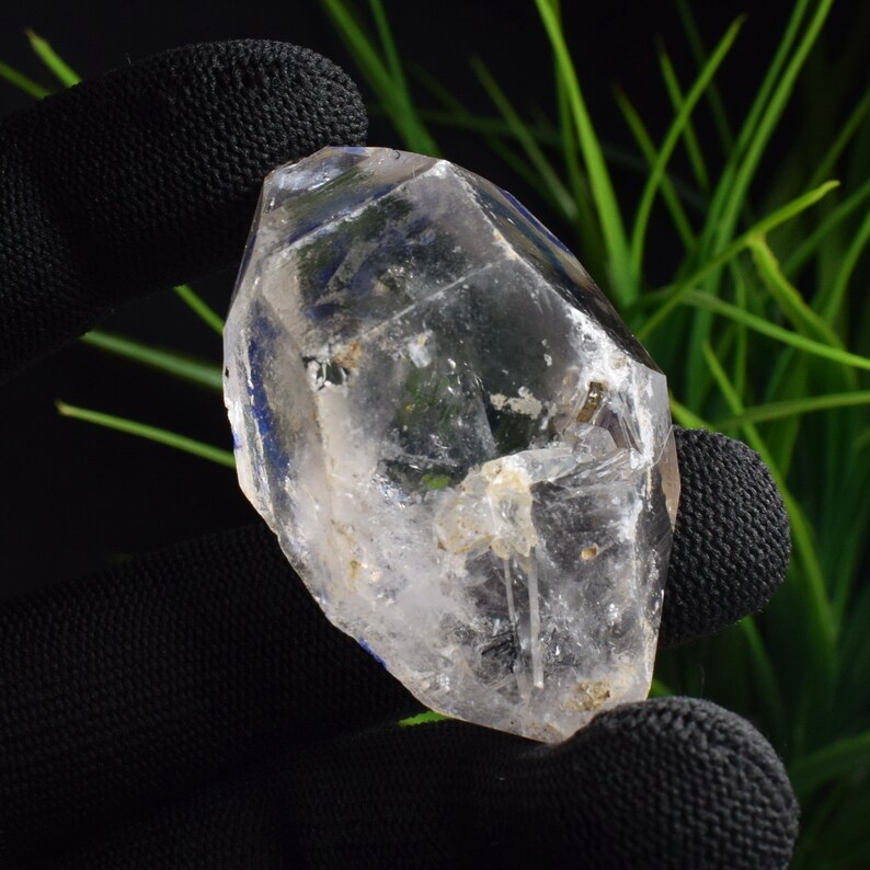 53g Double Moving Water Bubble Quartz Crystal,enhydro Smoky Crystal ...