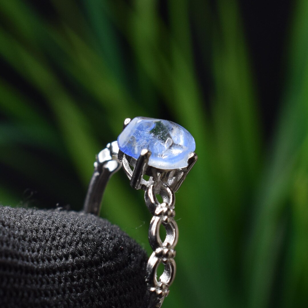 Rare Cute Blue Dumortierite Silver Ring,dumortierite in Quartz, 925 ...
