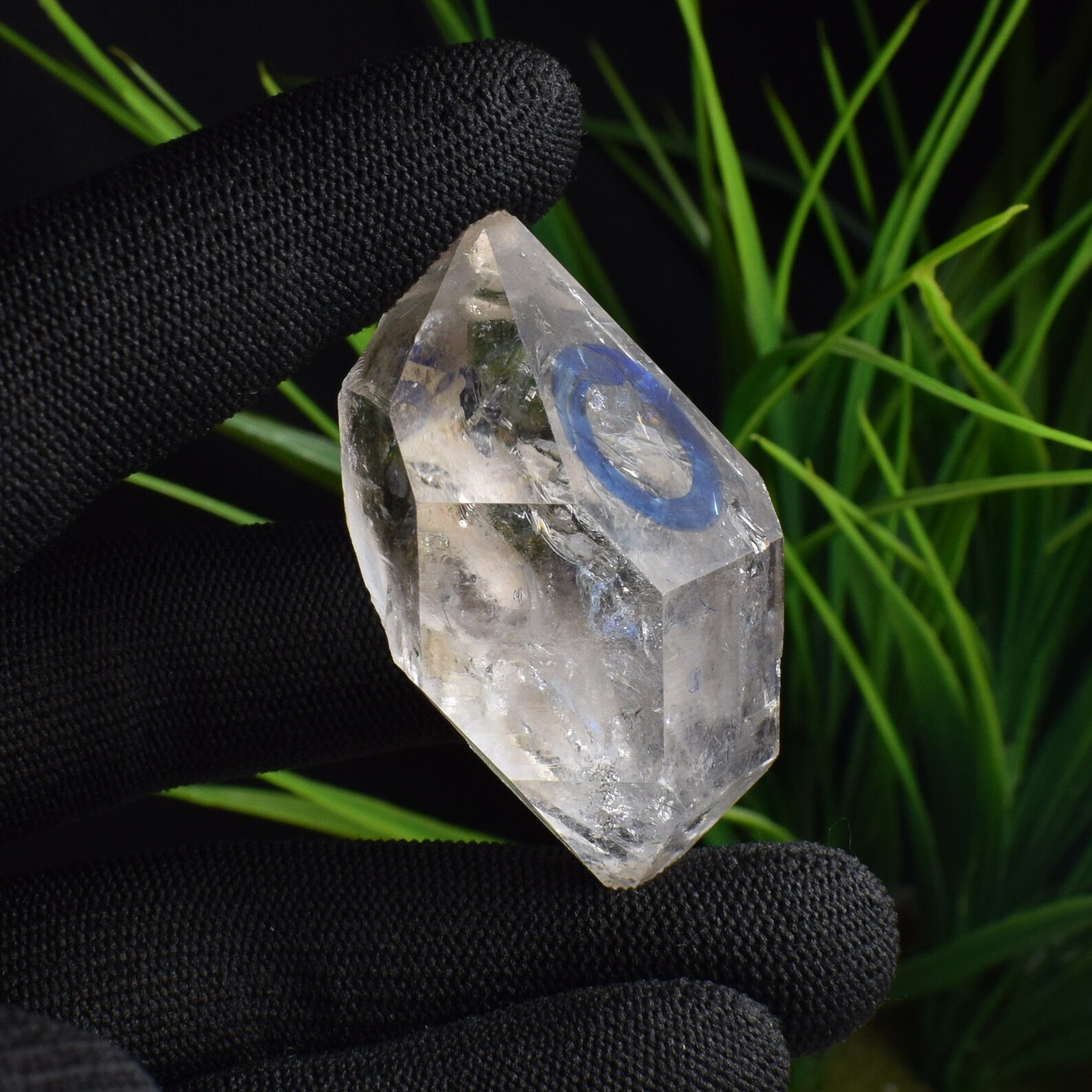 53g Double Moving Water Bubble Quartz Crystal,enhydro Smoky Crystal ...
