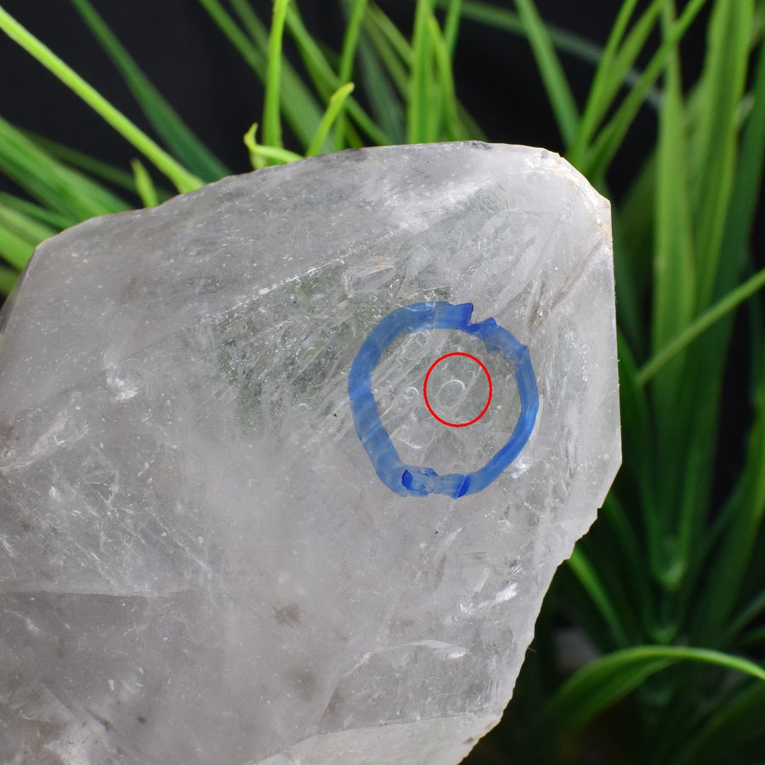 327g Moving Water Bubble Quartz Crystal,enhydro Crystal,mineral ...