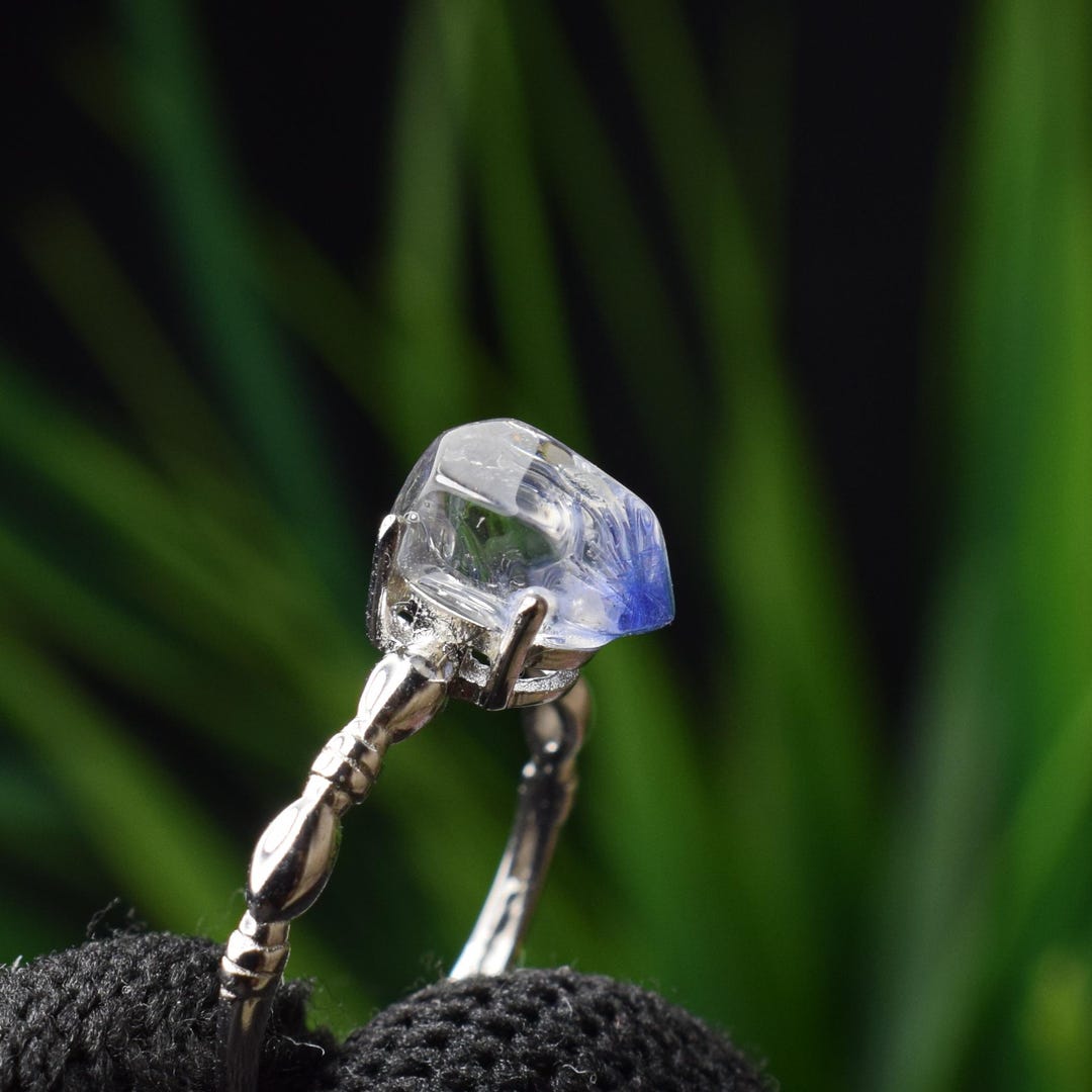 Rare Cute Blue Dumortierite Silver Ring,dumortierite in Quartz, 925 ...