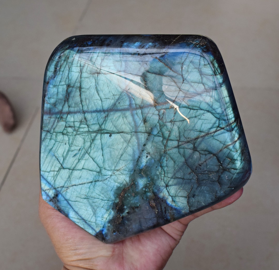 1885g Polished Blue Labradorite Decoration,labradorite Gemstone Display ...