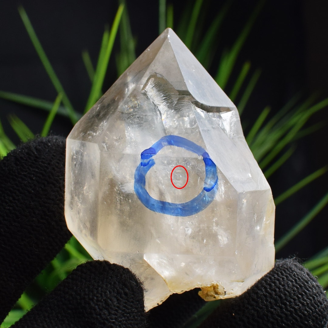 75g Moving Water Bubble Quartz Crystal,enhydro Crystal,mineral ...