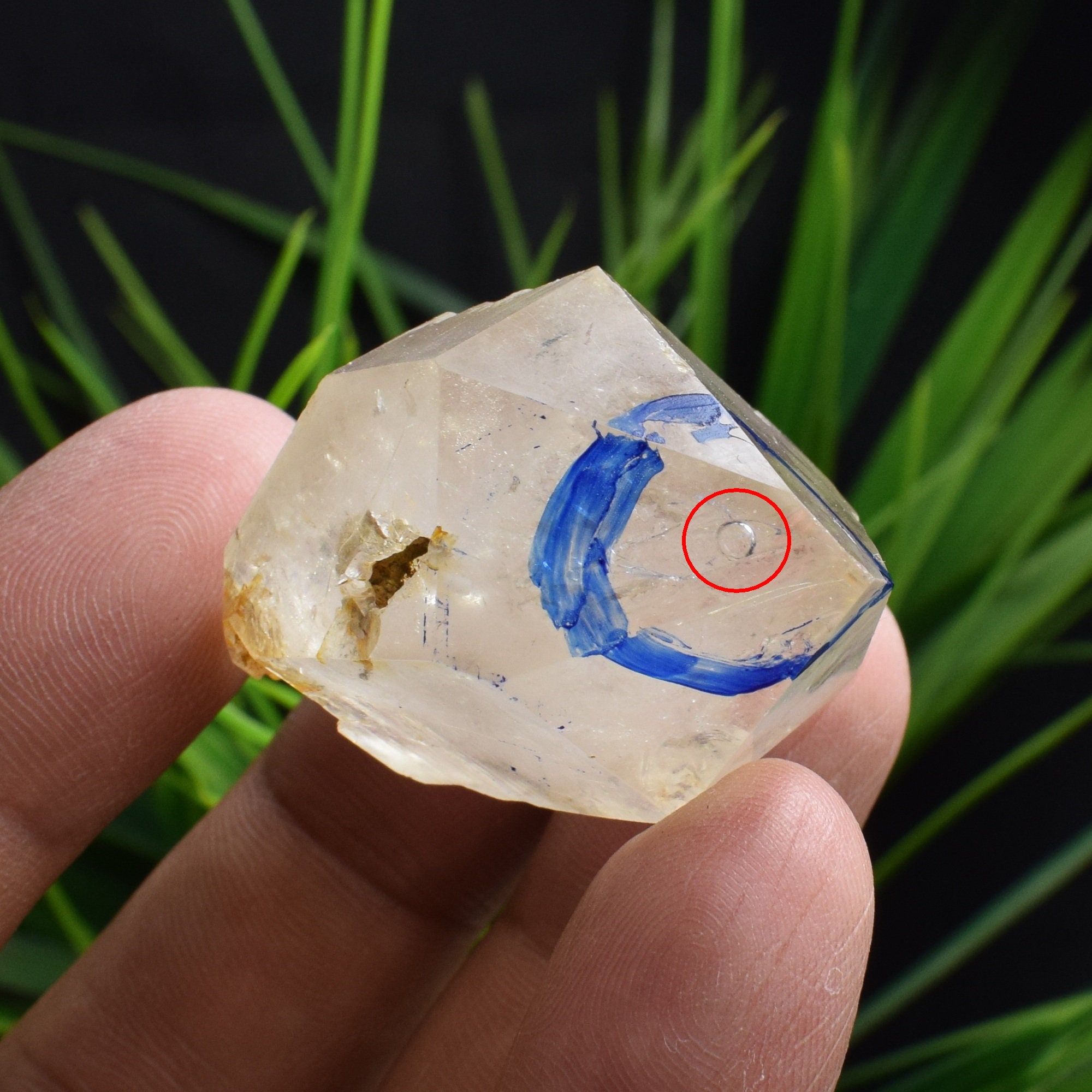 31g Moving Water Bubble Quartz Crystalenhydro Crystalmineral - Etsy