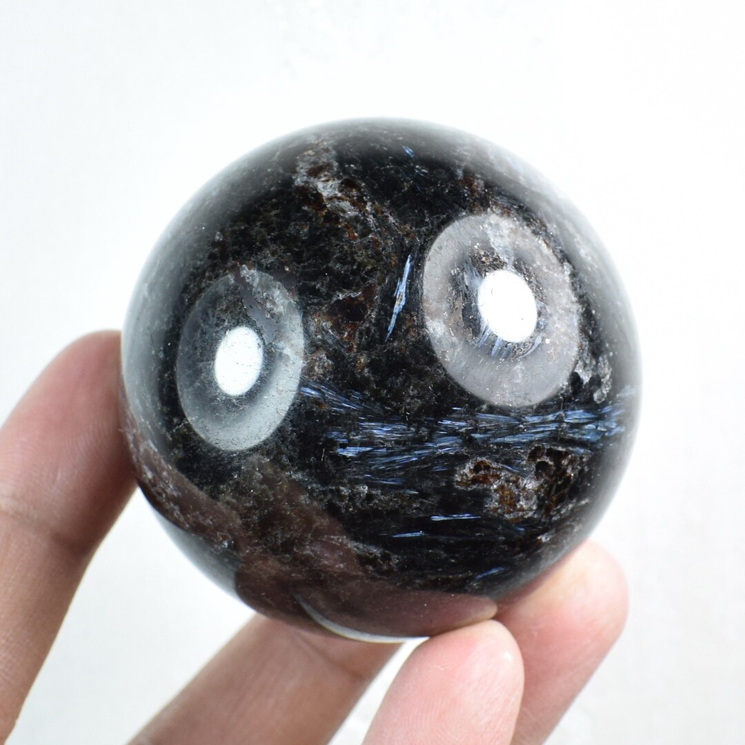 2.24" Fireworks Stone Astrophyllite Quartz Crystal Ball Sphere ...
