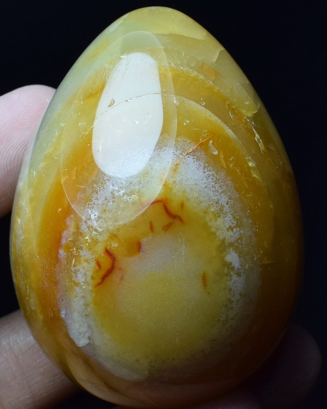 Yellow Carnelian Agate Quartz Crystal Egg Display Specimens, Wife Gift ...